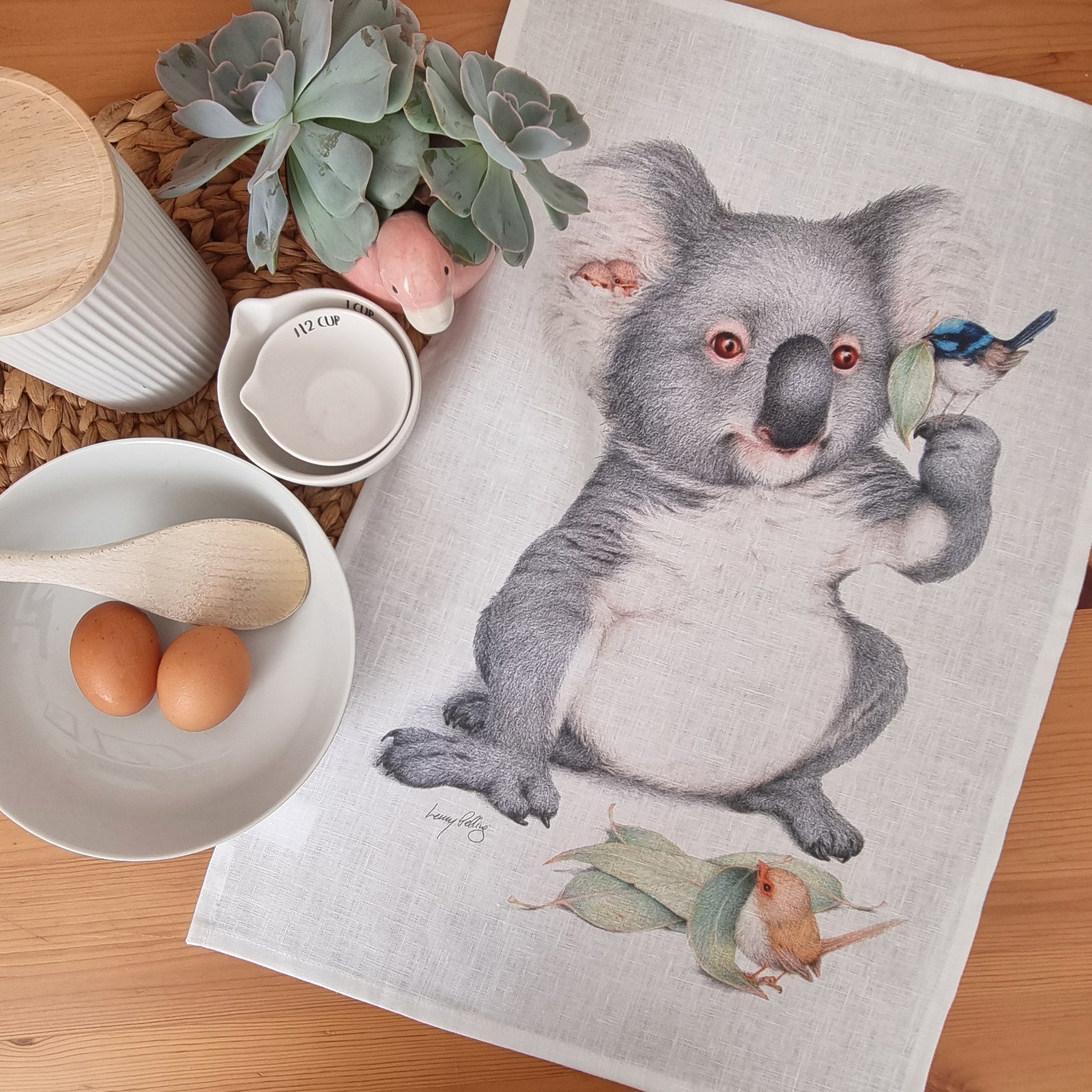 Koala Critter Tea Towel | Critterarty