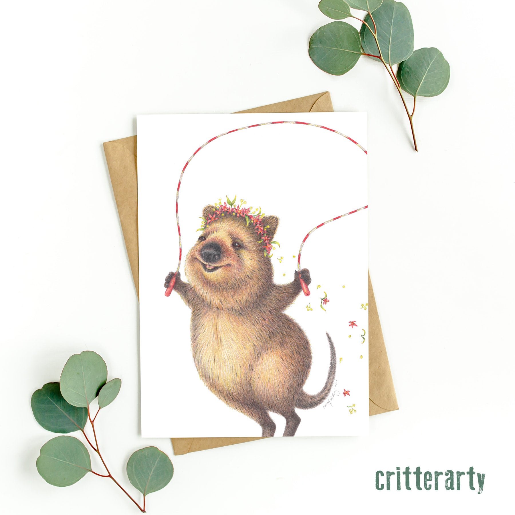 Quokka Greeting Card | Critterarty