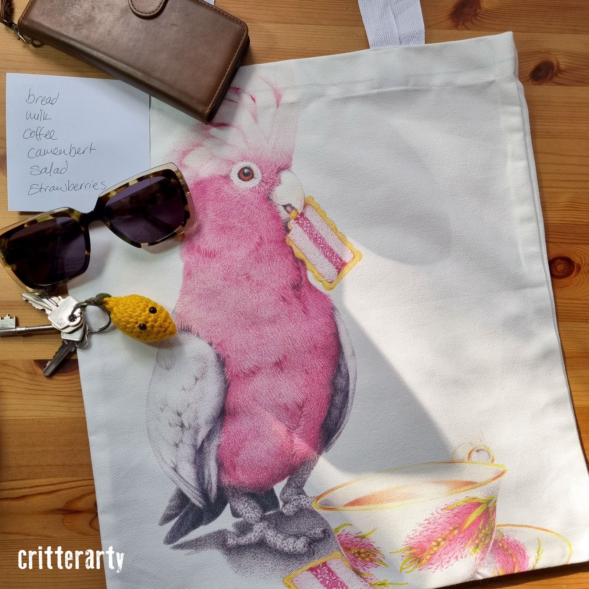 Galah Critter Tote Bag | Critterarty