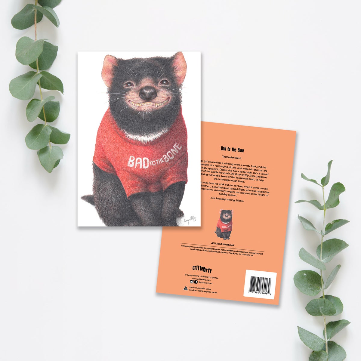 A5 Tasmanian Devil Notebook | Critterarty